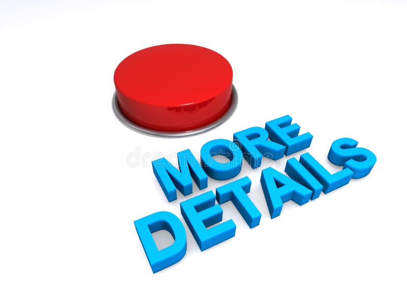 More Details Button on White Stock Illustration - Illustration of massa ...