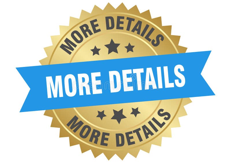 More Details. More Details Round Blue and Gold Label Isolated on ...