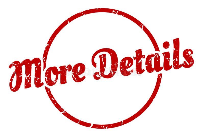 More Details Sign. More Details Round Vintage Stamp Stock Vector ...