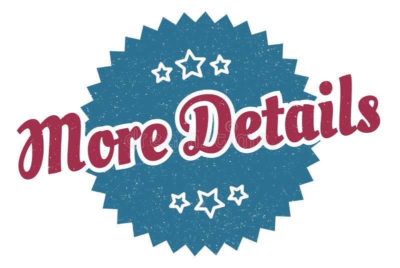 More Details Sign. More Details Vintage Retro Label Stock Vector ...