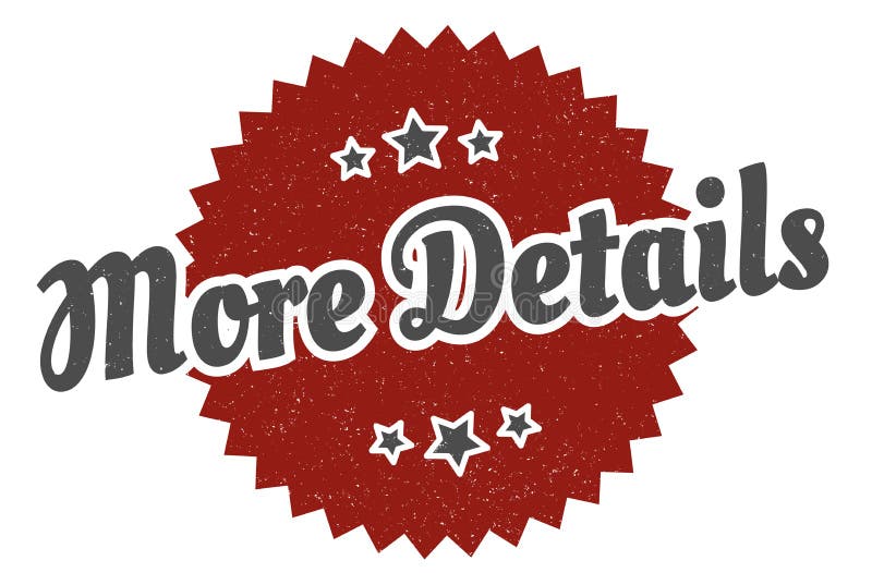 More Details Sign. More Details Vintage Retro Label Stock Vector ...