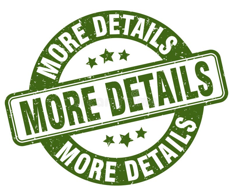 More Details Stamp. More Details Label. Round Grunge Sign Stock Vector ...