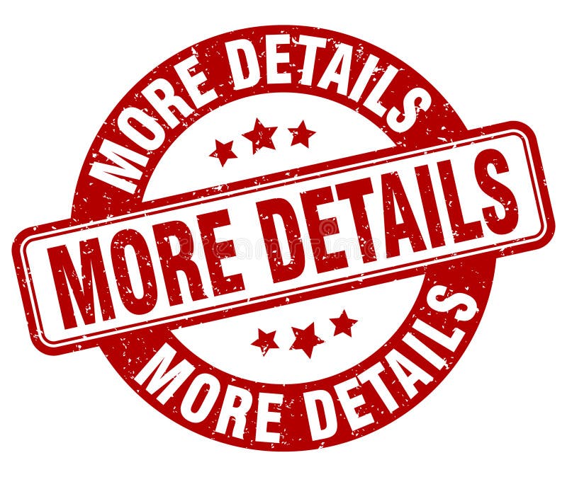 More Details Stamp. More Details Label. Round Grunge Sign Stock Vector ...