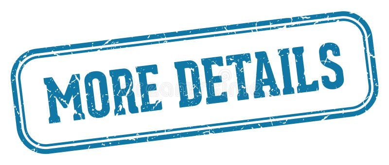 More Details Stamp. More Details Rectangular Stamp on White Background ...