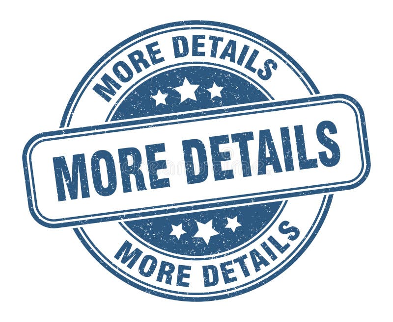 More Details Stamp. More Details Round Grunge Sign Stock Vector ...