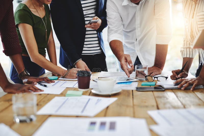 More Hands, More Work Being Done. a Group of Unrecognizable People ...