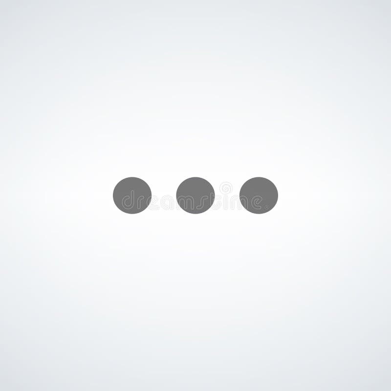 Three Dots Icon. Element of Minimalistic Icon for Mobile Concept and ...