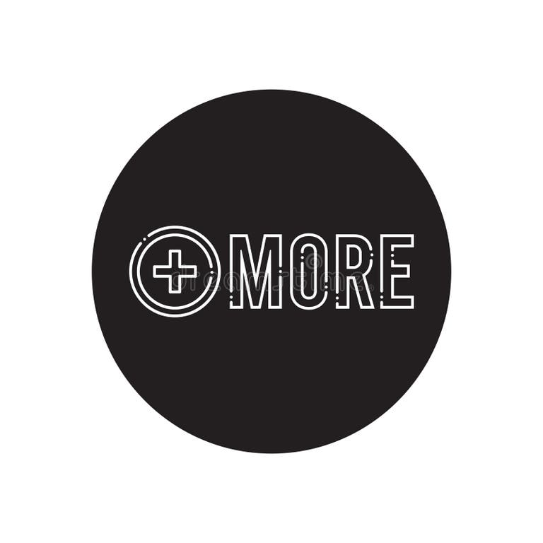 More icon vector stock vector. Illustration of communication - 312306693