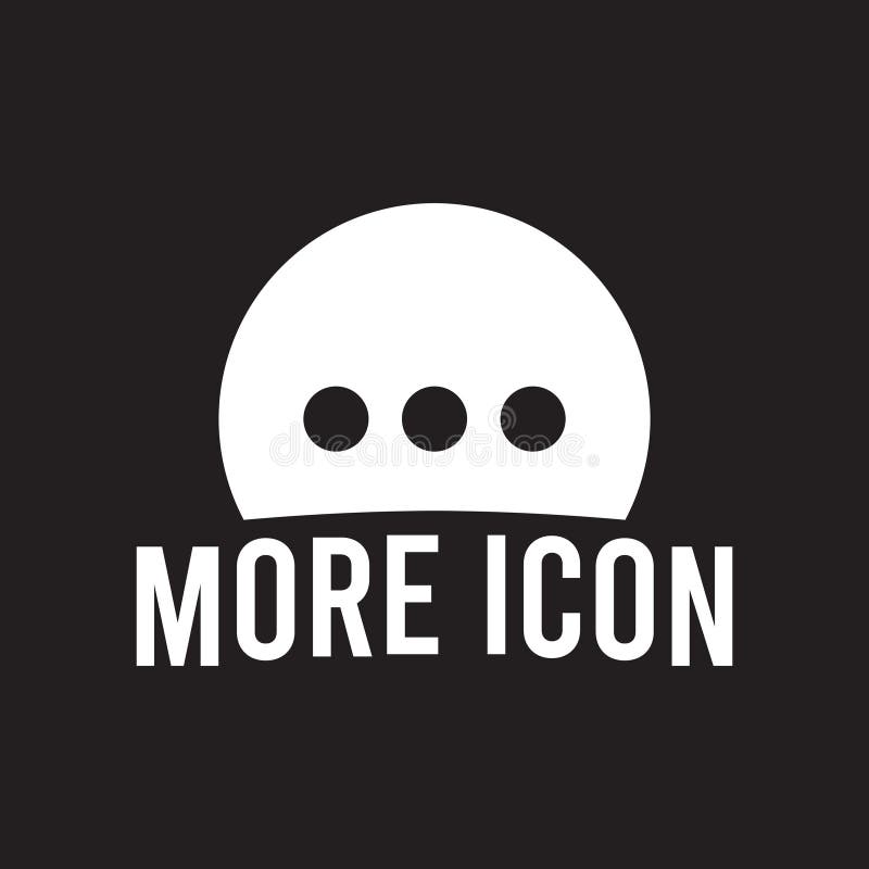 More icon vector stock vector. Illustration of line - 312306446