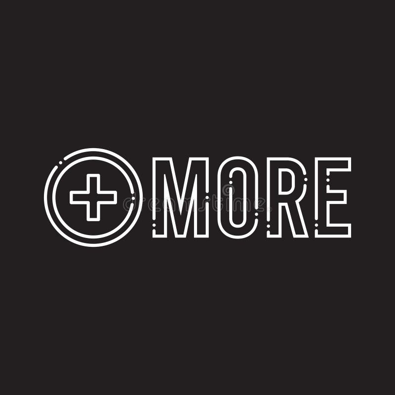 More icon vector stock vector. Illustration of lined - 312306654