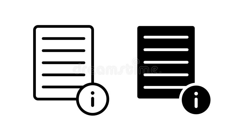 More Info Icon Vector Set. Information on Screen Symbol Stock Vector ...