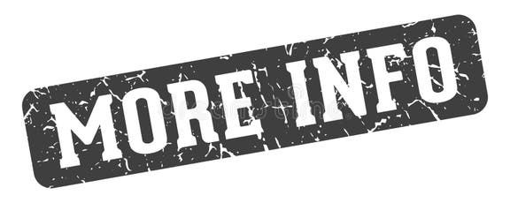 More Info Rectangular Sign. More Info Stamp Stock Vector - Illustration ...