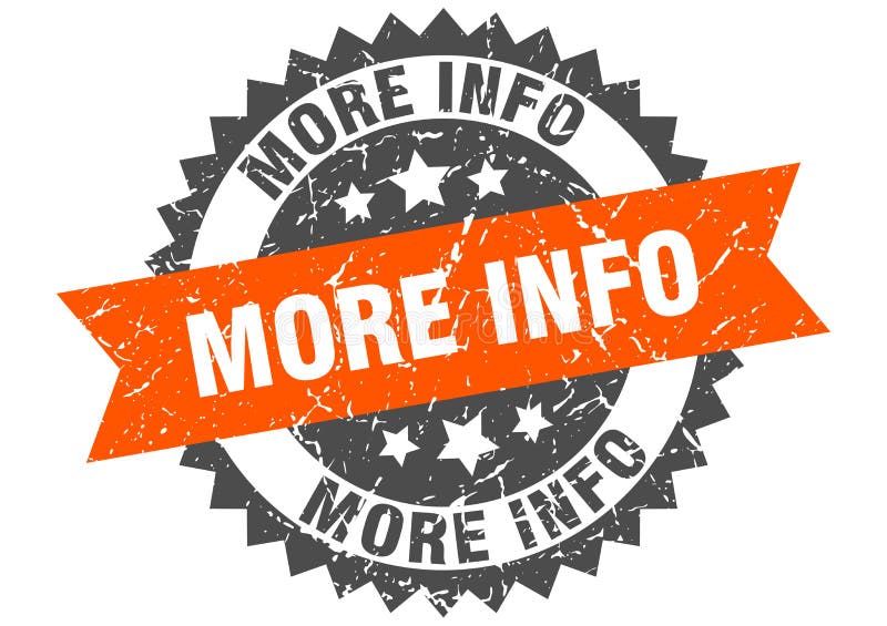 More Info Stamp. More Info Grunge Round Sign Stock Vector ...