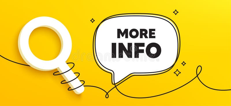 More Info Symbol. Navigation Sign. Continuous Line Chat Banner. Vector ...