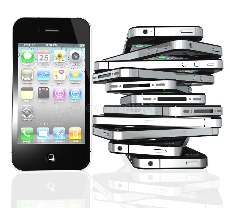 More IPhone 4s Screen Home Apps Editorial Photography - Illustration of ...