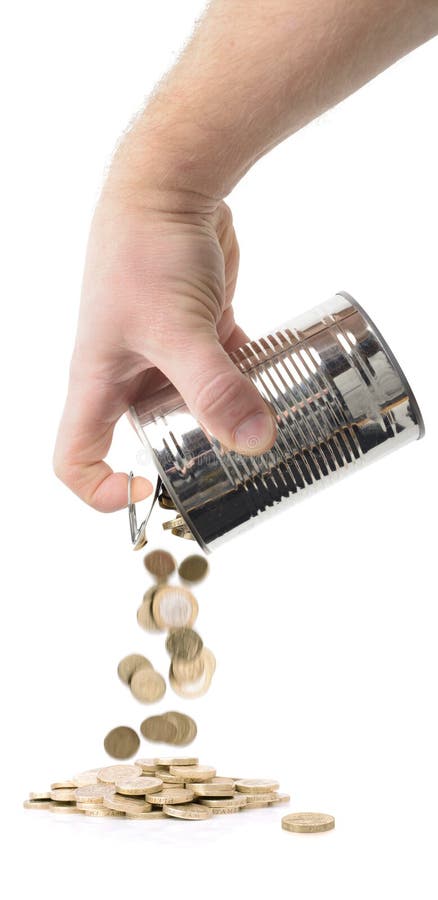 Money Pouring Out from a Notebook Computer Stock Image - Image of ...