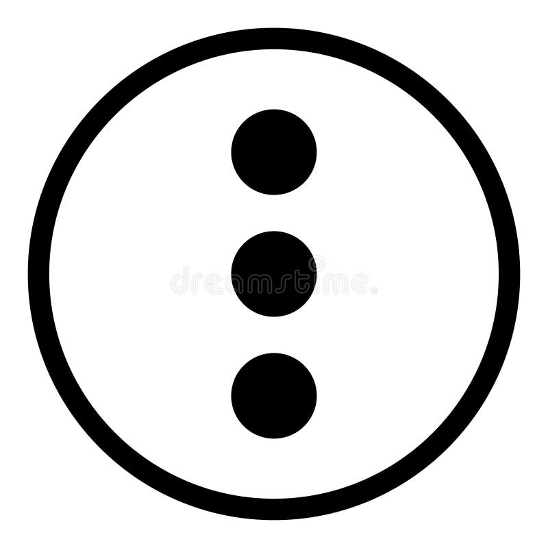 More Option Button Icon Design Stock Vector - Illustration of menu ...