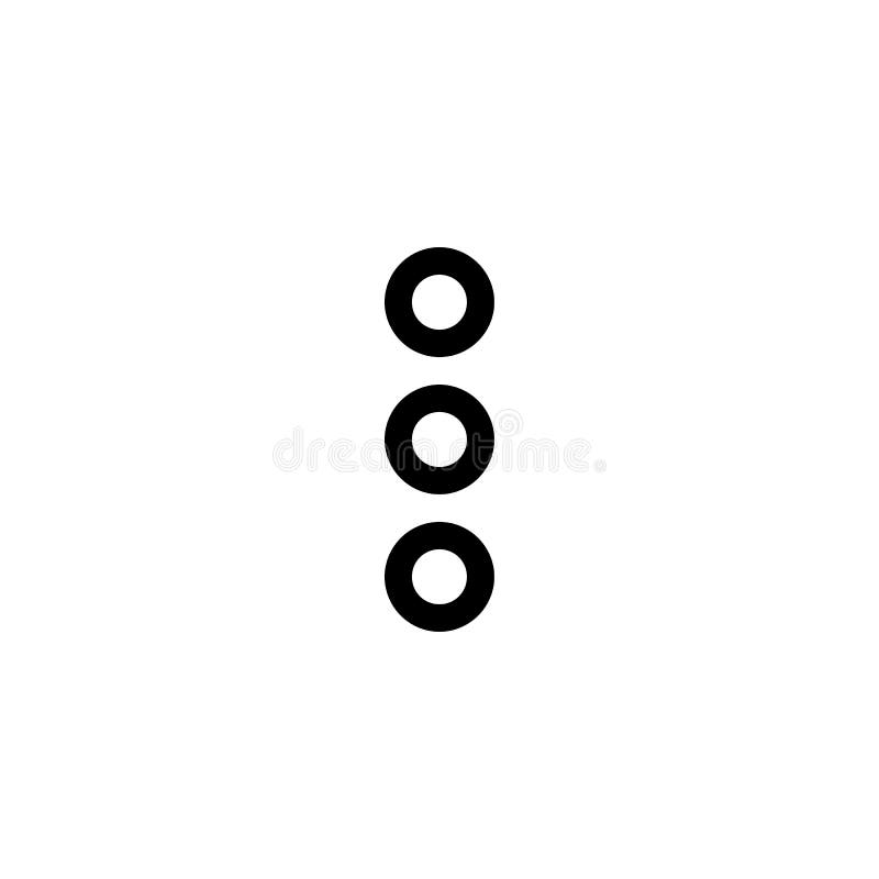 More Option Icon stock vector. Illustration of logo - 181633084