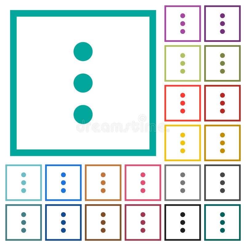 More Options Vivid Colored Flat Icons Stock Vector - Illustration of ...