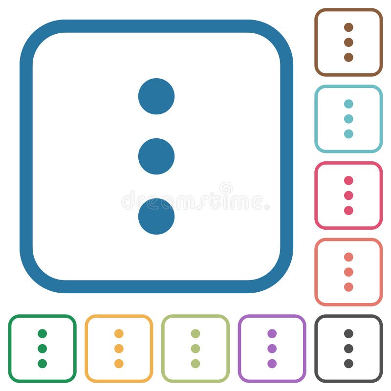 More Options Vivid Colored Flat Icons Stock Vector - Illustration of ...