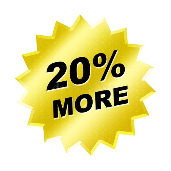 More Sign stock illustration. Illustration of sign, 20pct - 6405473