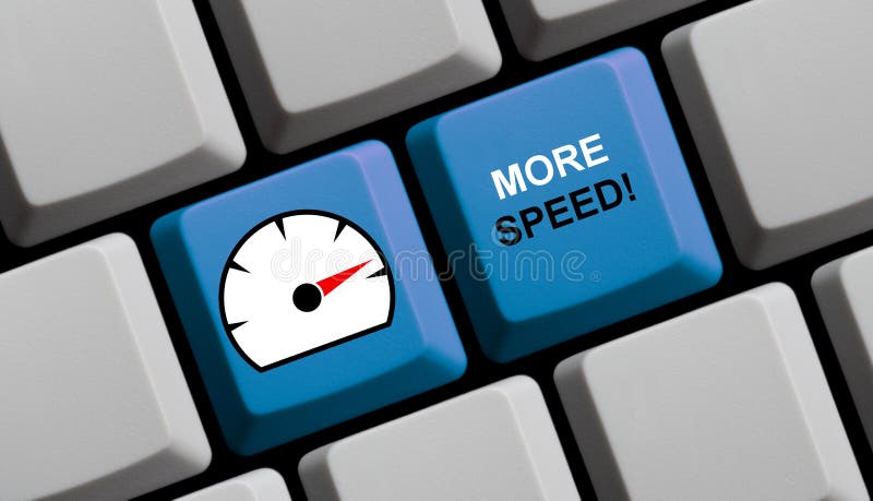 More Speed - Computer Keyboard Stock Image - Image of opportunity ...