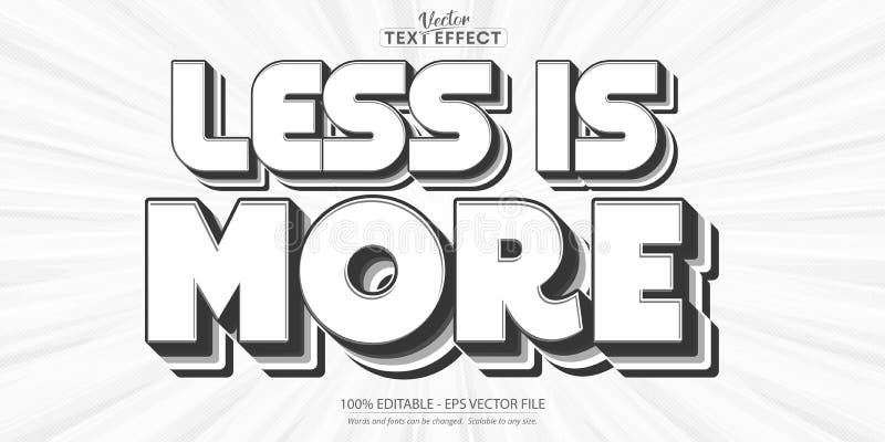 Less is More Text, Minimalistic Text Style and Editable Text Effect ...