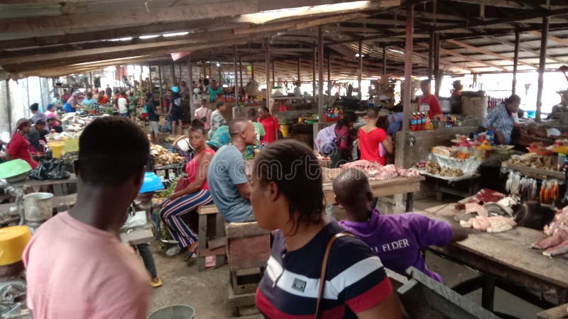 More Wide View in a Local Nigerian Market Editorial Stock Photo - Image ...
