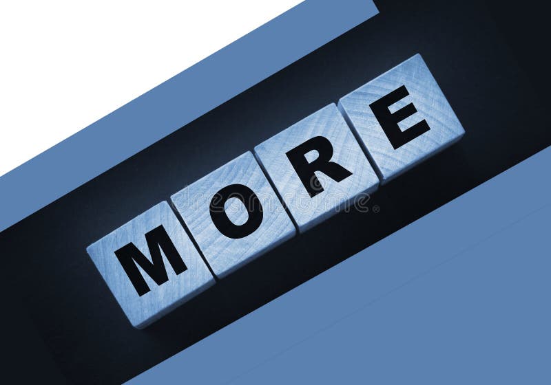 More Word On A Black Background. Business And Education Concept Stock ...