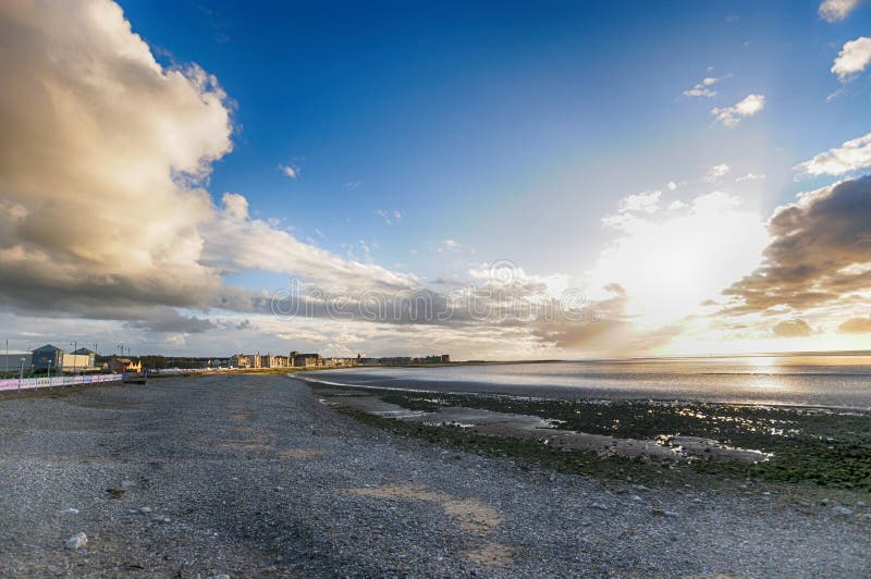 Morecambe Bay Beach Sea Ocean Stock Image - Image of relax, sparkles ...