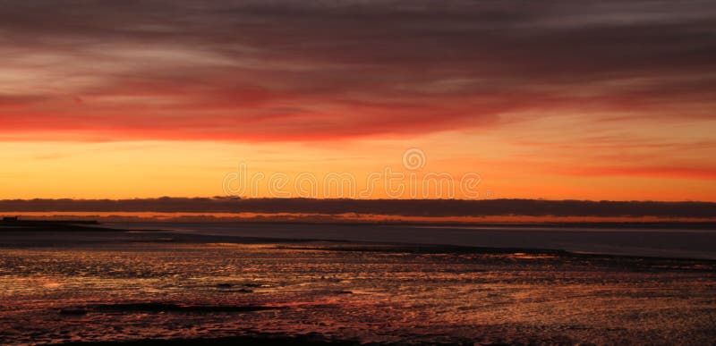 Morecambe Bay Sunset stock photo. Image of coastal, clouds - 7364