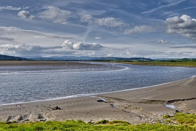 Morecombe Bay scenic stock photo. Image of cloudy, cumbria - 9806162