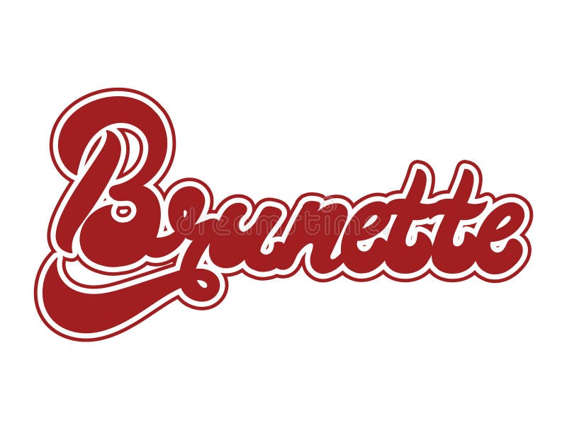 Morena Vector Las Letras Manuscritas Hechas En Estilo De 90 ` S ...