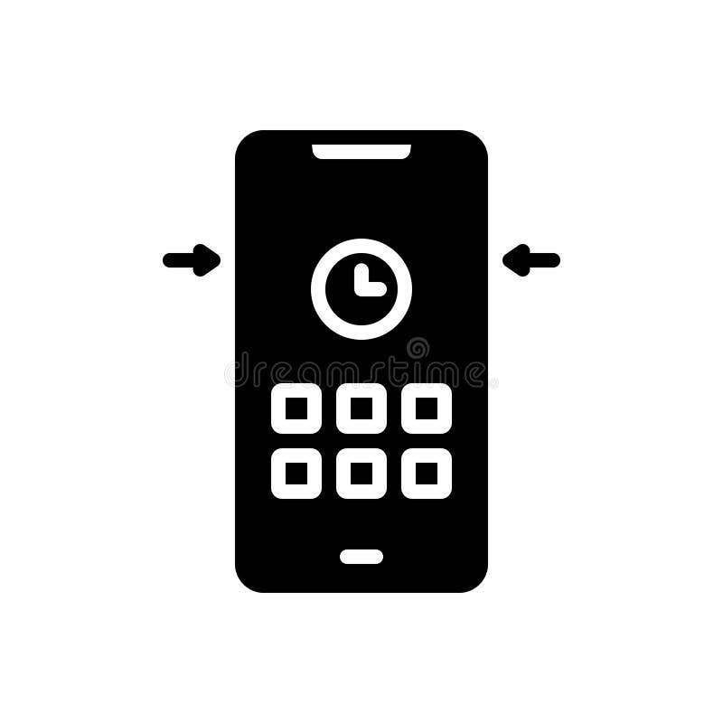 Black Solid Icon for Moreover, Additional and Extra Stock Vector ...