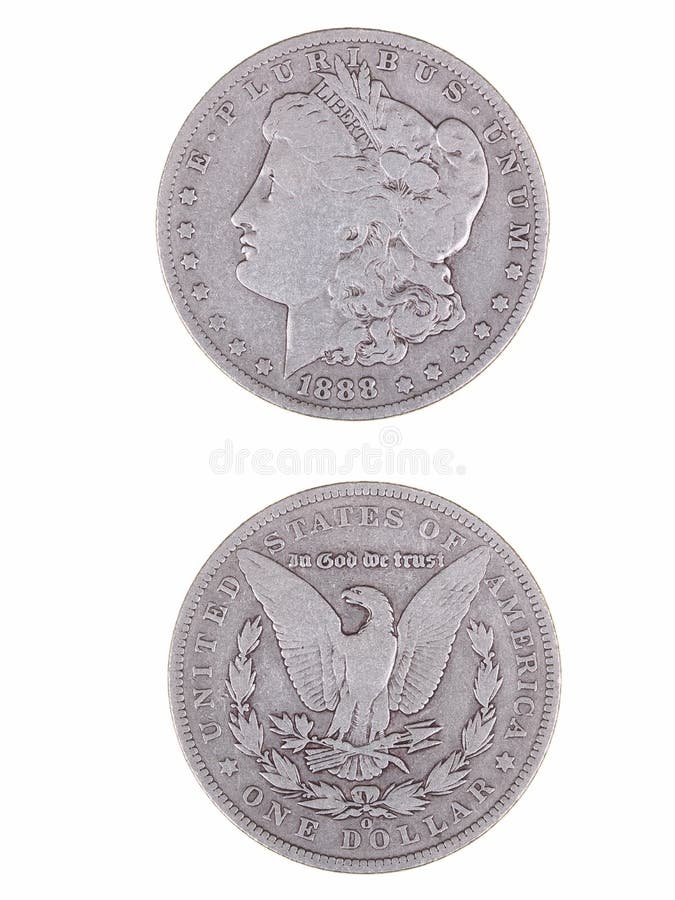 Morgan Dollar stock photo. Image of money, exchange, detail - 96370452