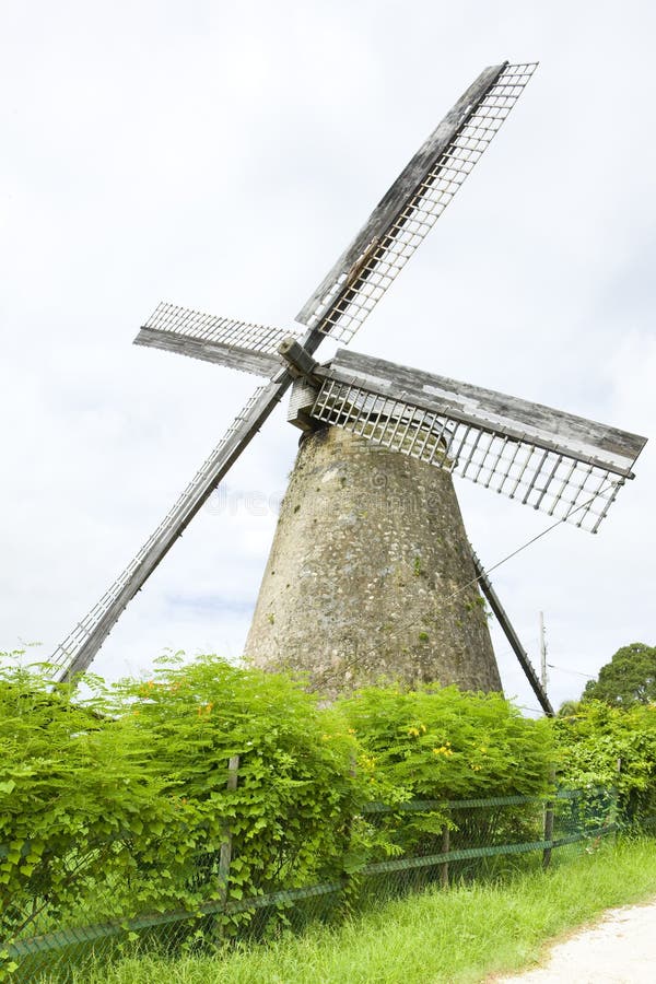 Morgan Lewis Mill, Barbados Stock Image - Image of building, lesser ...