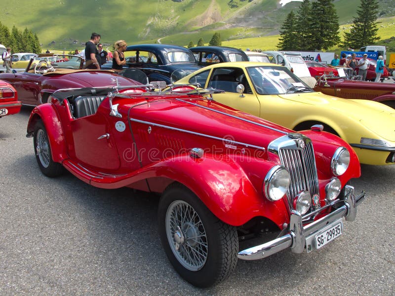 Morgan MG TF-1500 editorial stock photo. Image of chrome - 20441368