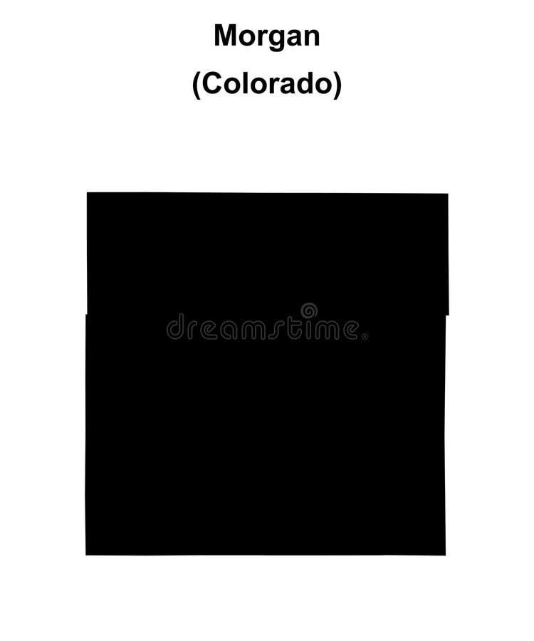 Morgan outline map stock vector. Illustration of blank - 357887311