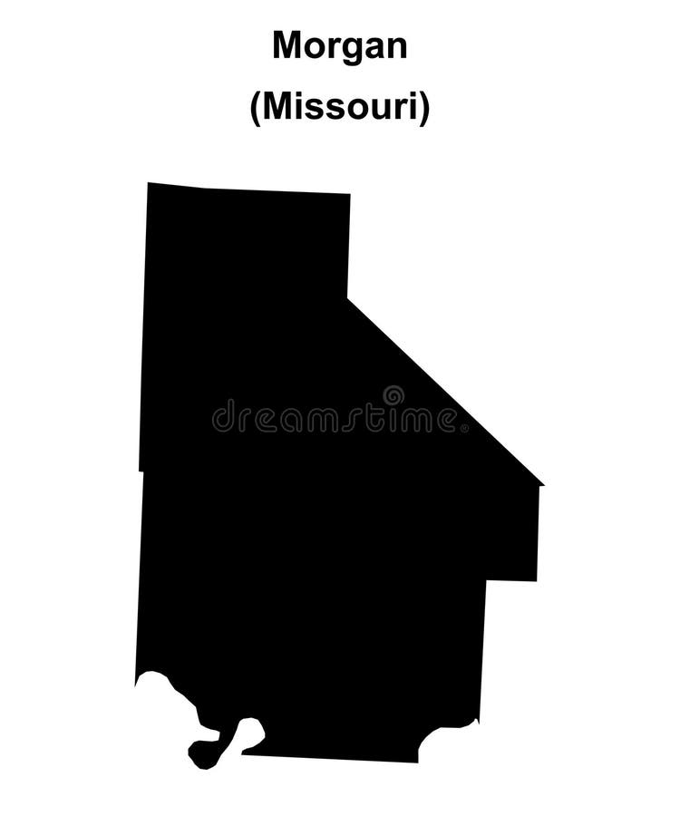 Morgan outline map stock illustration. Illustration of morgan - 357454816