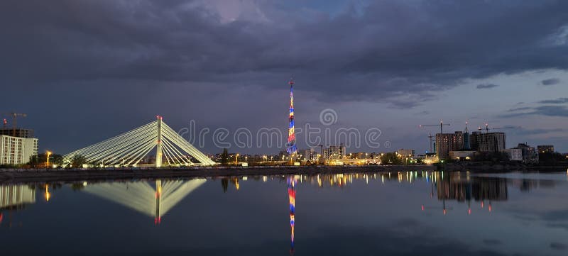 Morii Lake stock photo. Image of lake, light, landmark - 217928202