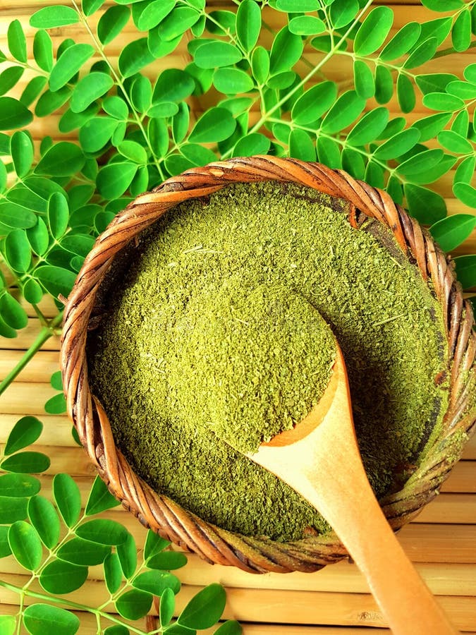 Moringa leaf powder stock image. Image of clean, diet - 77199099