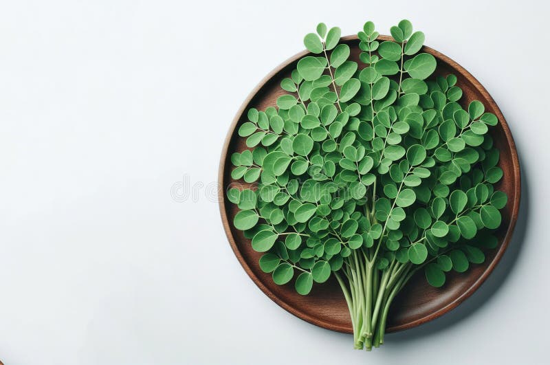 Moringa Leaves Isolated for Background - Ai Generated Stock Photo ...