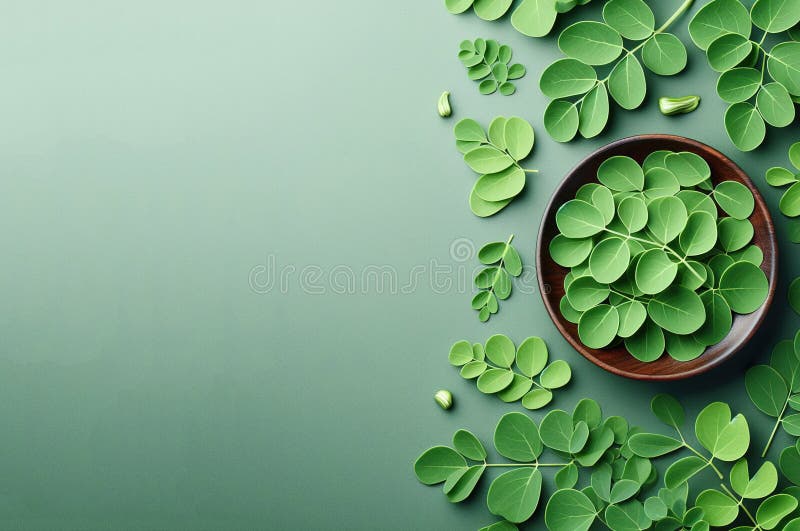 Moringa Leaves Isolated for Background - Ai Generated Stock ...