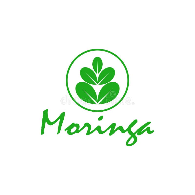 Moringa Logo Design, Healty Logo, Beauty Logo Template Stock Vector ...
