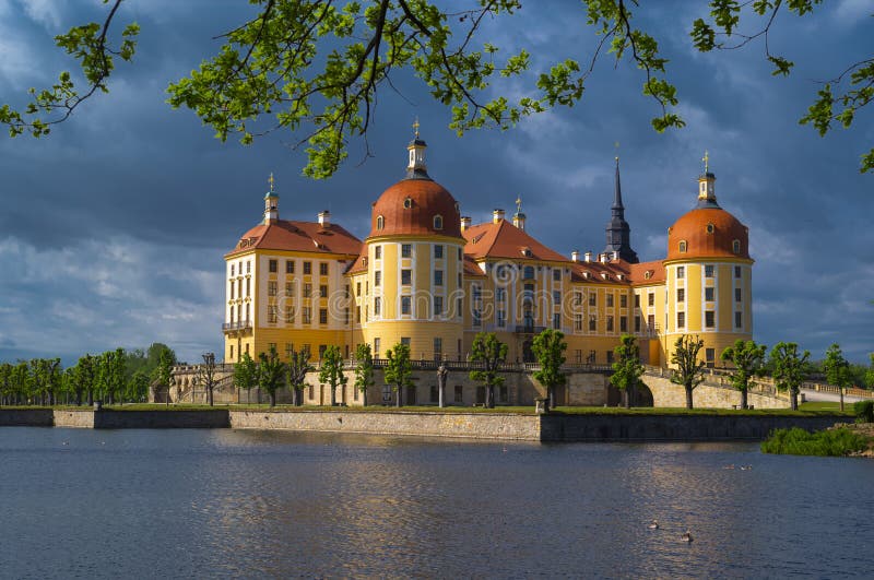 12. 05. 2022. Moritzburg Castle Baroque Castle. Stock Photo - Image of ...