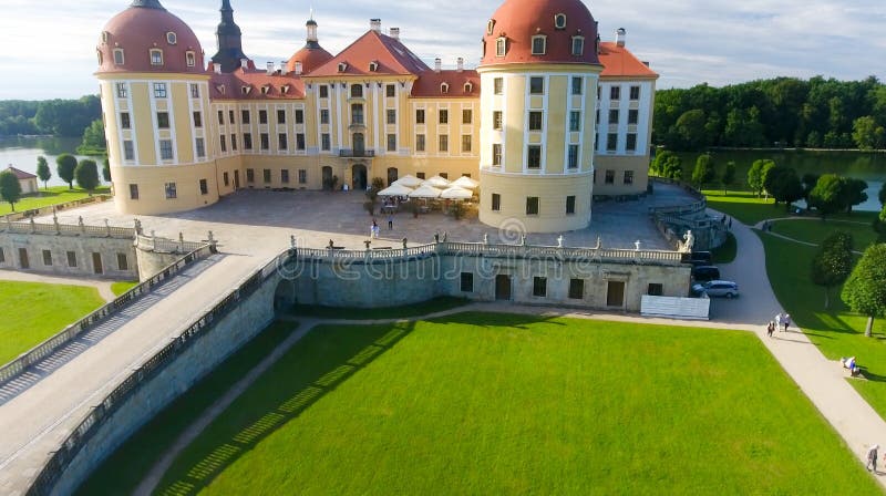 Moritzburg Castle, Saxony - Germany Stock Image - Image of aerial ...