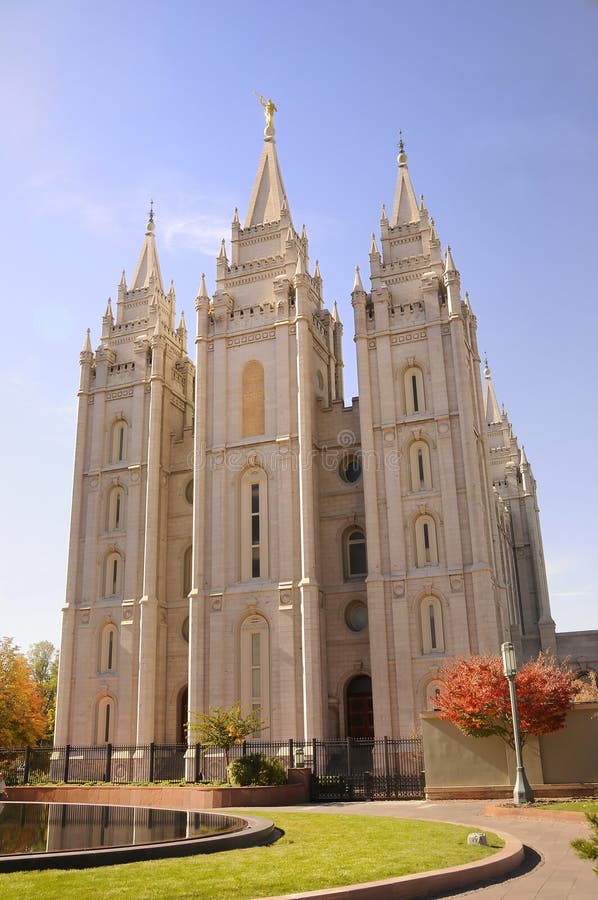 Mormon Temple stock photo. Image of building, branch, floodlight - 1281208