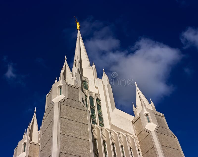 Mormon Temple San Diego stock photo. Image of tower - 268337554