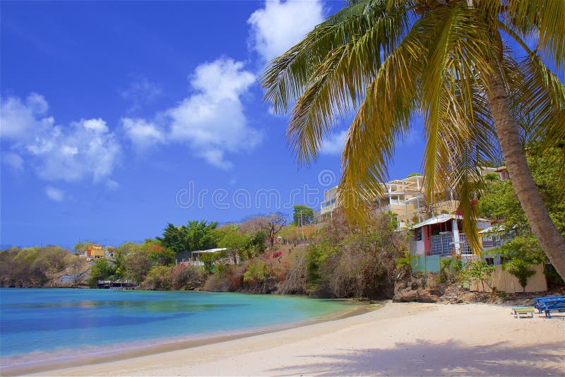 Morne Rouge-strand in Cara?bisch Grenada, Redactionele Afbeelding ...