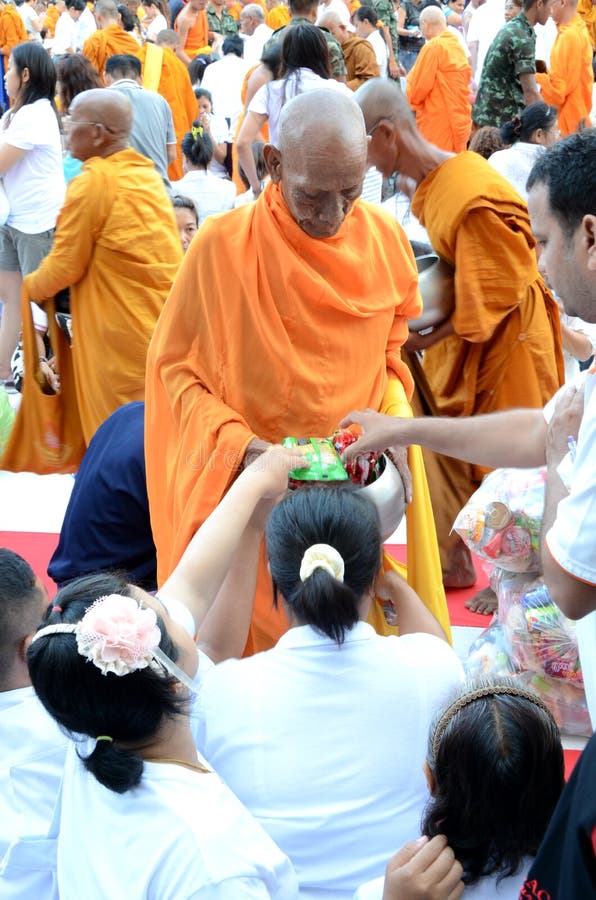 Morning Alms-offering To 12600 Buddhist Monks Editorial Photography ...